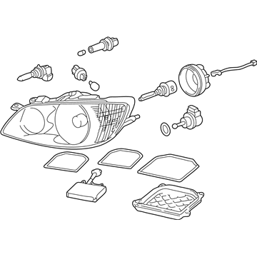 Lexus Headlight - Genuine OEM | LexusPartsNow.com