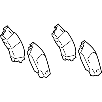 Genuine Lexus ES350 Brake Pad Set