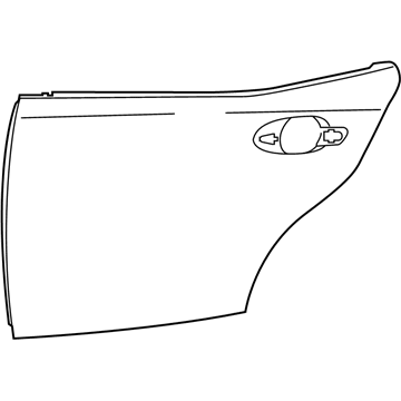 Rear Door Panel & Glass - 2022 Lexus IS500
