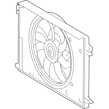 2022 Lexus NX350h Cooling Fan Assembly