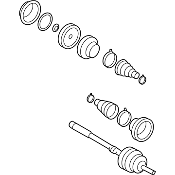 Rear Axle Shaft & Hub - 2004 Lexus LS430