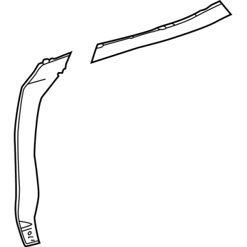 Rear Door Panel & Glass - 2022 Lexus NX350h