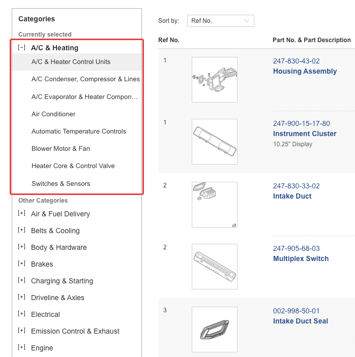 Help Me Locate a Part Using the Parts Catalog - Lexus Parts Now Help Center