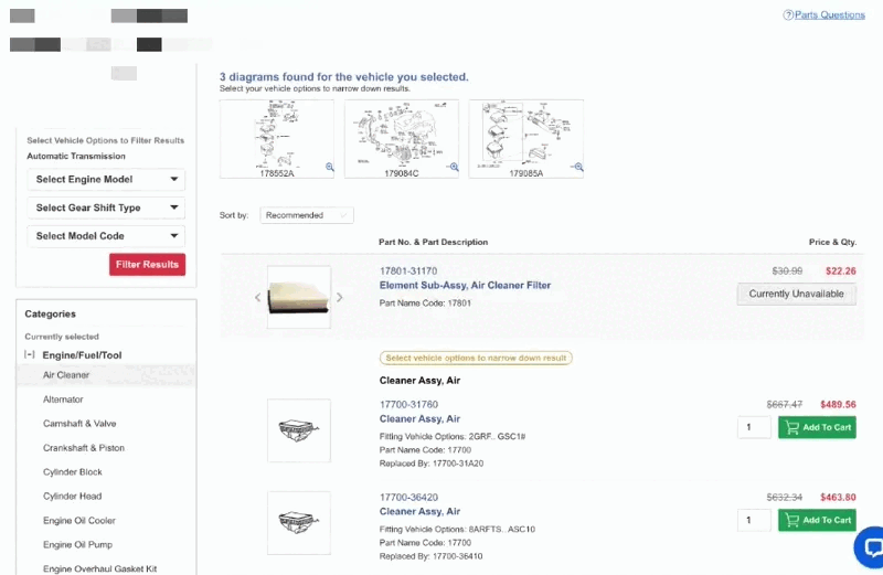 Help Me Locate a Part Using the Parts Catalog - Lexus Parts Now Help Center